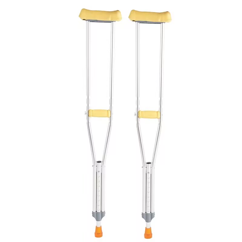 Lightweight armpit grip cane with adjustable telescopic stainless steel ...