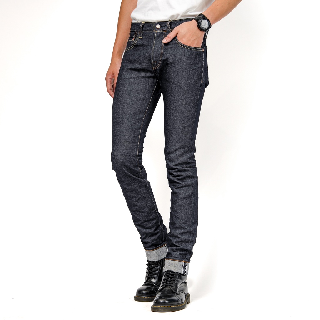 Bespoke Project - Digger Raw denim men's Jeans | Shopee Malaysia