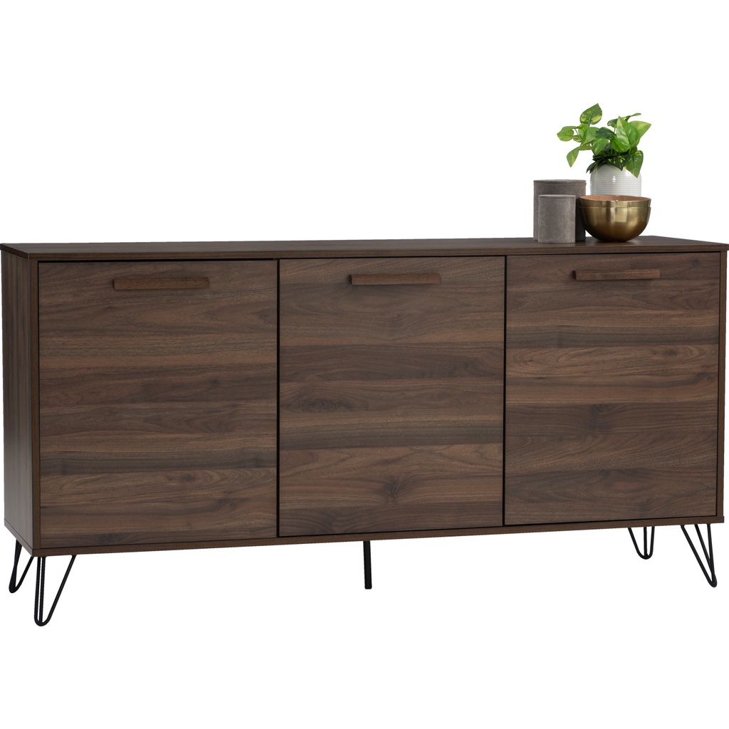 SHIRO FURNITURE SAMOS 149cm Sideboard 3 Door Console Table 3 Pintu ...