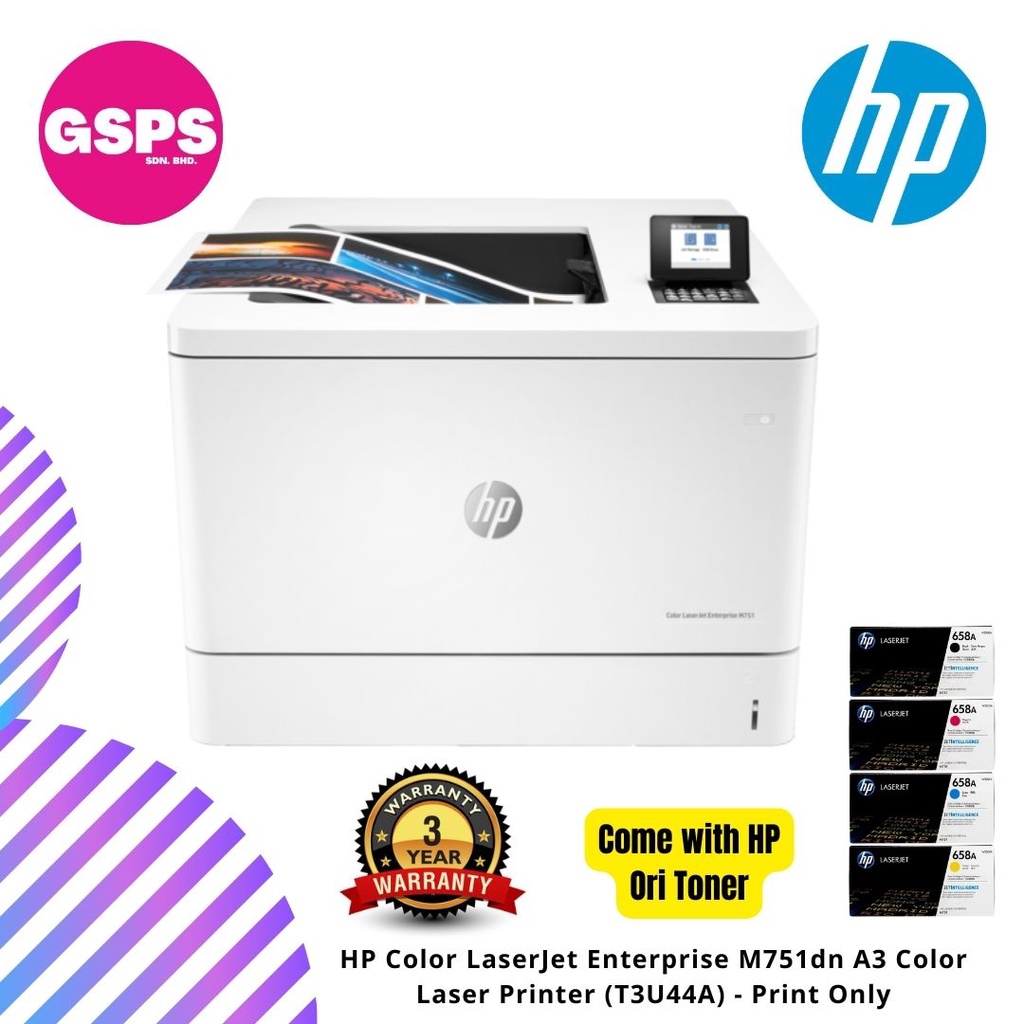 HP Color LaserJet Enterprise M751dn A3 Color Laser Printer (T3U44A ...