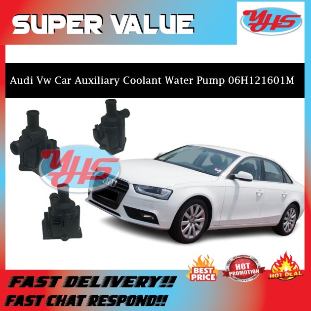 Audi Volkswagen Car Auxiliary Coolant Water Pump 06H121601M | Shopee ...