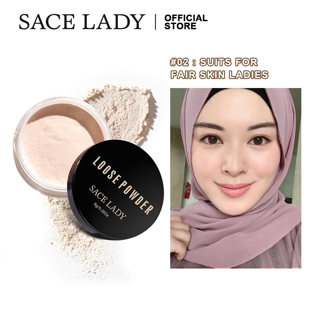 IN STOCK SACE LADY Setting Powder Oil Control Makeup Waterproof Compact ...