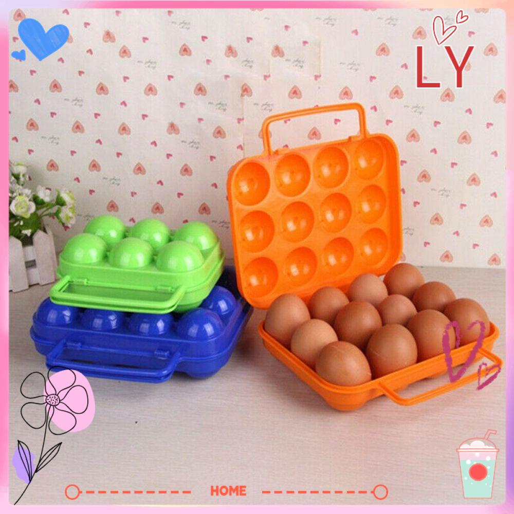 LY 6/12 Grid New Eggs Box Case Plastic Outdoor Camping Picnic Egg ...