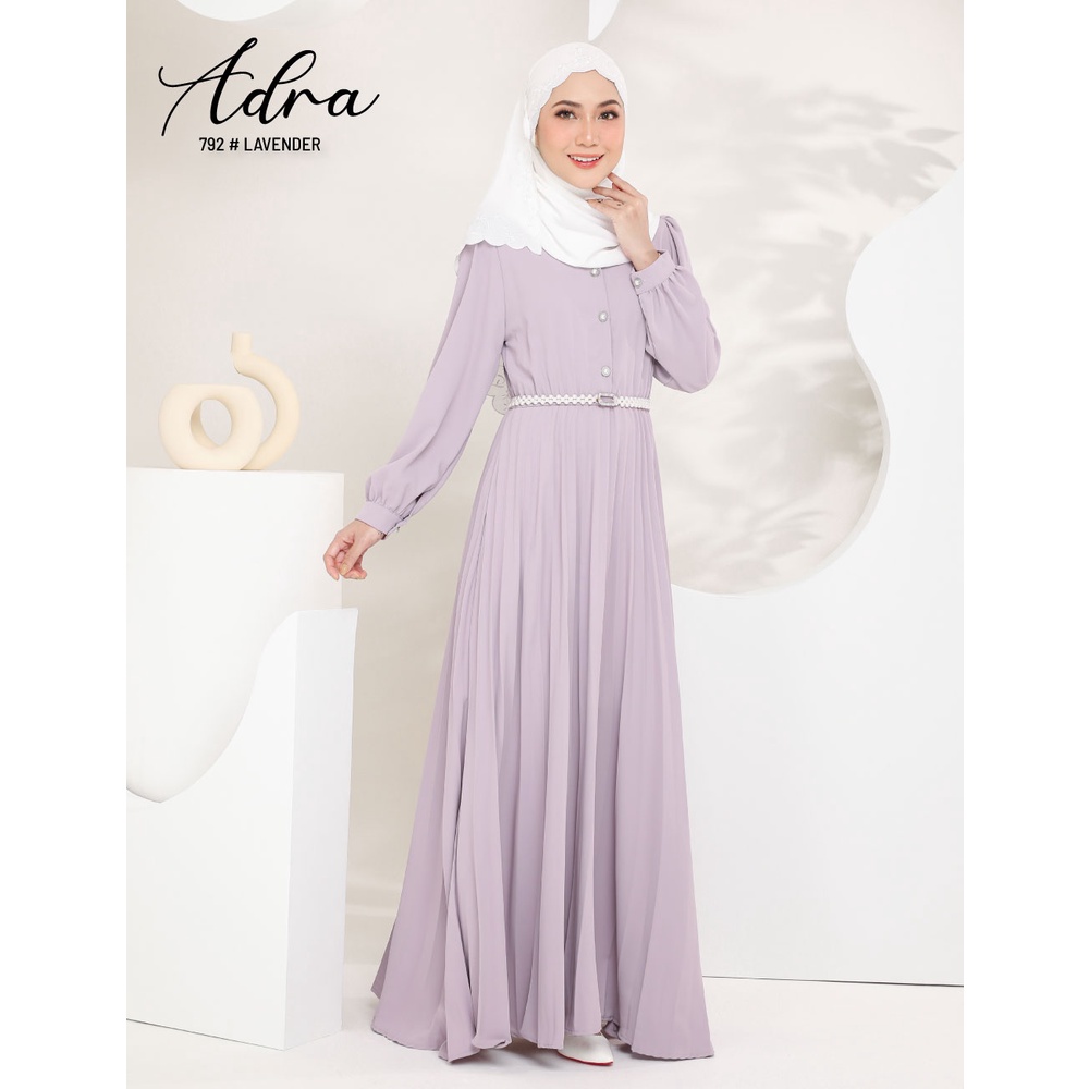 ADRA PLEATED DRESS (LAVENDER) 792 / P792 | Shopee Malaysia