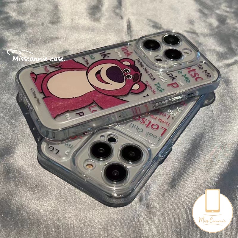 Cute Strawberry Bear Clear Case Compatible for IPhone 15 7 Plus 15 11 ...