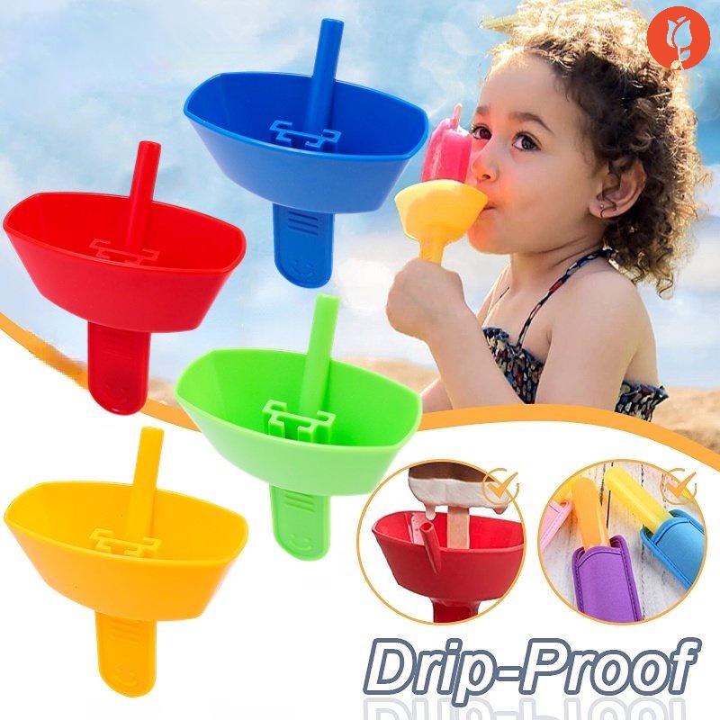 Drip-Proof Handheld Ice Cream Holders / Portable Spill Proof Ice Guard ...