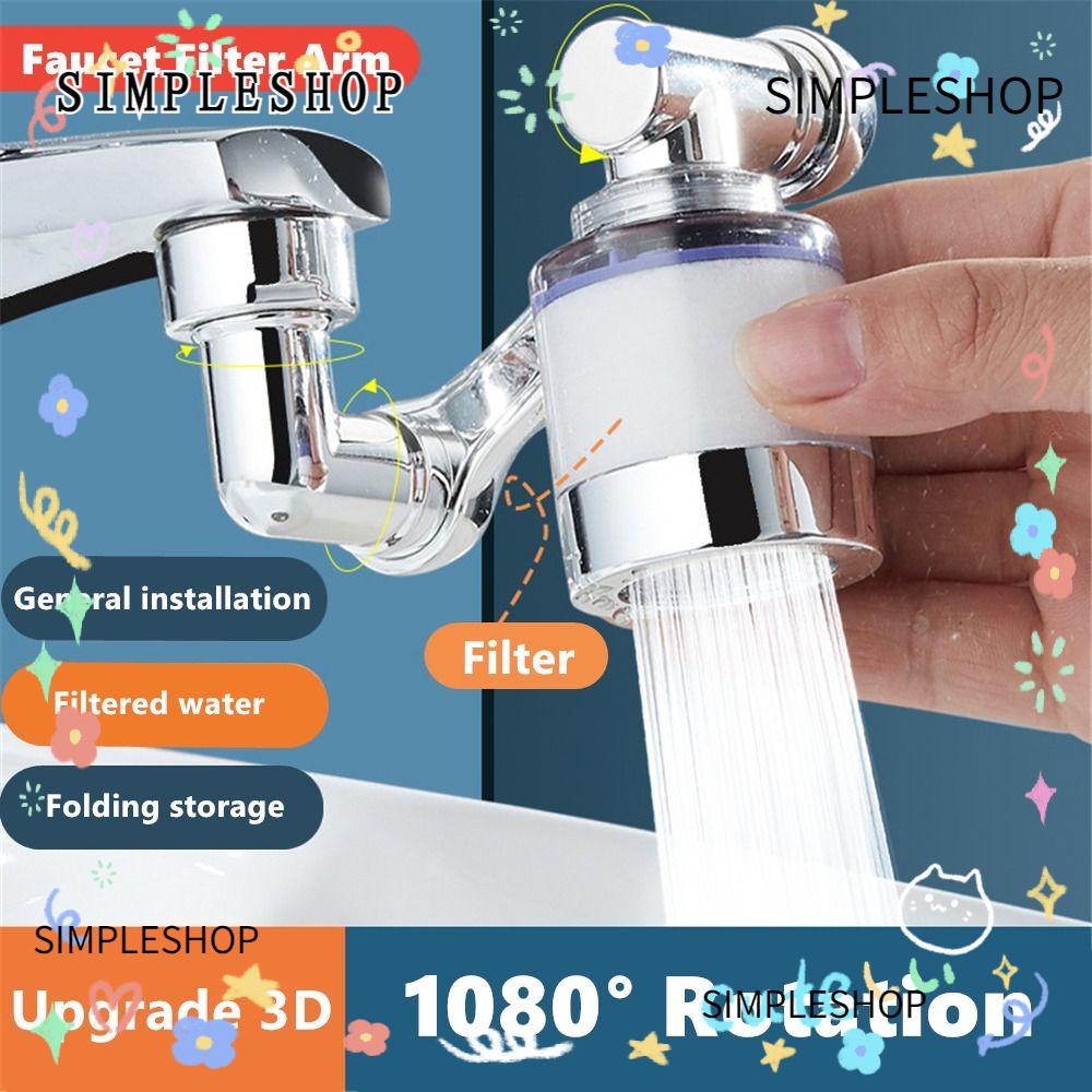 SIMPLESHOP Kitchen Faucet Anti-splash 1080° Faucet Extender Bubbler ...