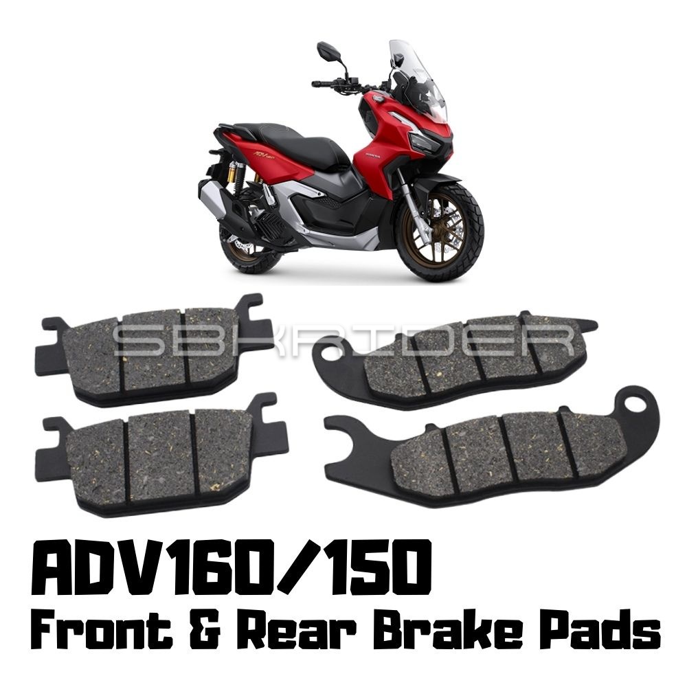 Honda ADV160/150 Front & Rear Brake Pads Premium Quality Good Durable ...