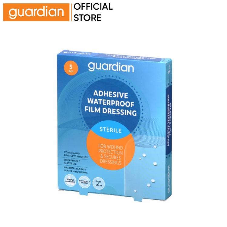 Guardian Adhesive Waterproof Film Dressing 9X10Cm 5's | Shopee Malaysia