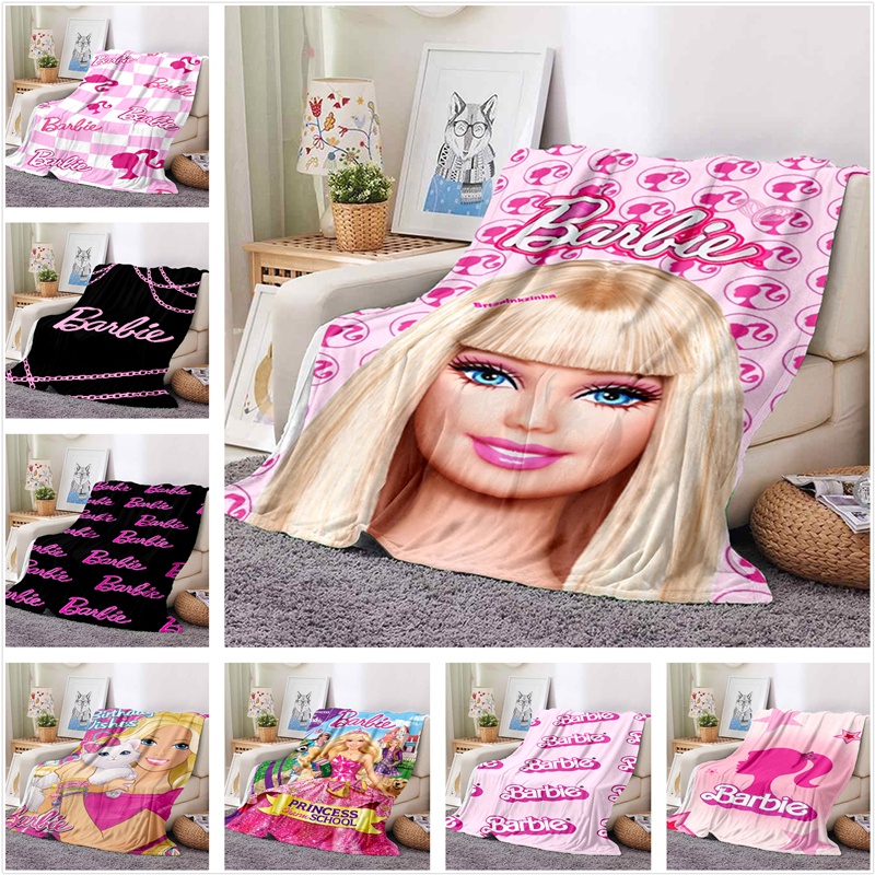 Barbie Baby Pink Princess Gift Blanket Soft and Comfortable Warm Sofa ...