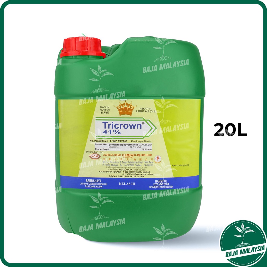 ACM TRICROWN (sama dengan Ecomax) Glyphosate 41% Herbicide Racun Rumput ...