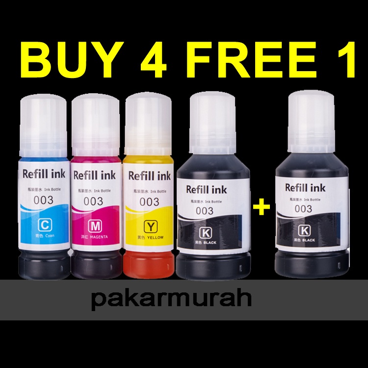 Refill ink EP 003 Ink Compatible For EP L3110 /L3210 /L3156 /L3250 ...