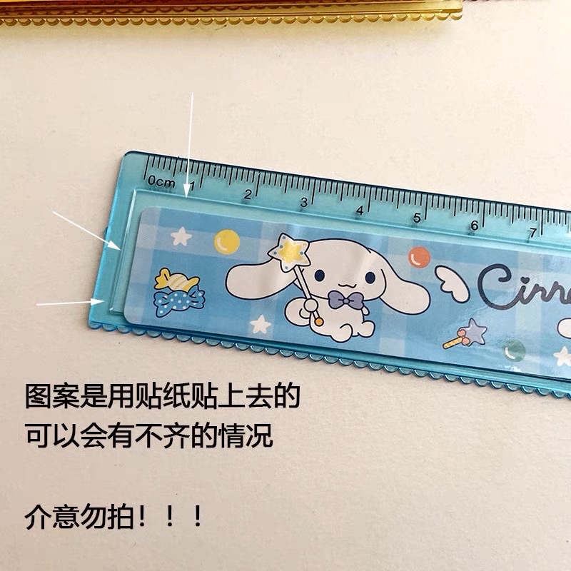 15cm Cartoon Ruler 2 in 1 Straight and Wave Ruler Pembaris Comel Lurus ...