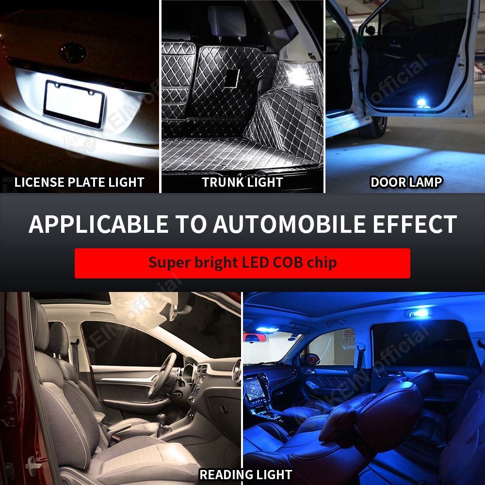 KEIN 2/10PCS 6V 12V 24V Dome Light for Truck Led 31MM C5W 28MM 36MM 41MM C5W C10W Car Festoon ...