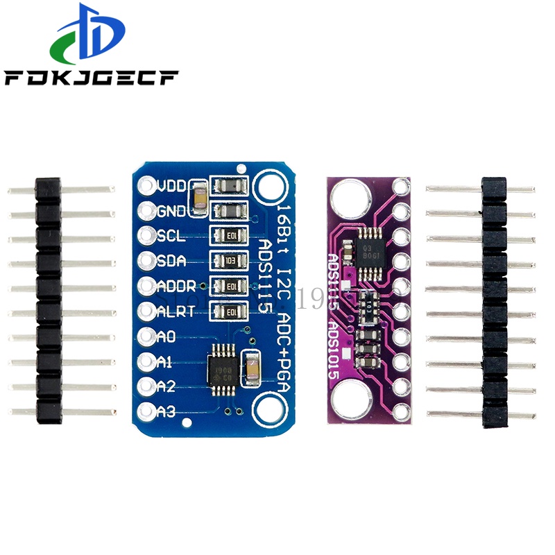 I2C ADS1115 16 Bit ADC 4 channel Module with Programmable Gain ...