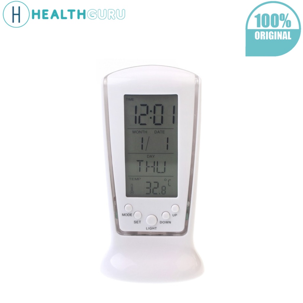 HealthGuru Digital Backlight Display Table Alarm Clock Snooze ...