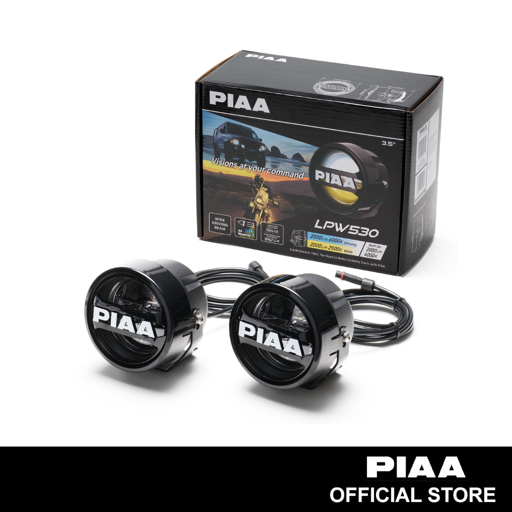 PIAA DKW531 LPW530 3.5" LED White 6000K + Yellow 2500K Dual Colour Driving Beam Kit | Shopee ...