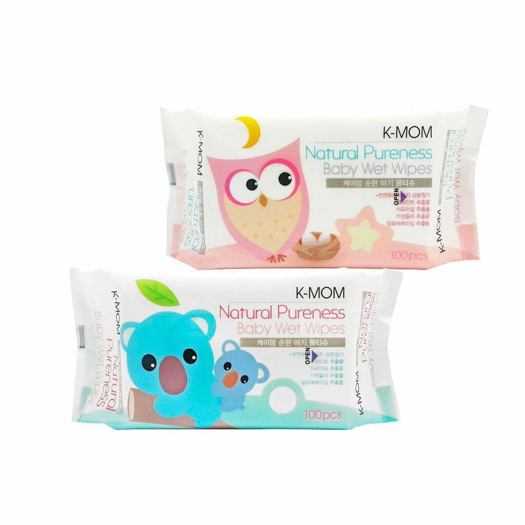 [Hayllo] K-MOM Natural Pureness Wet Wipes - Basic (100pcs) | Shopee ...