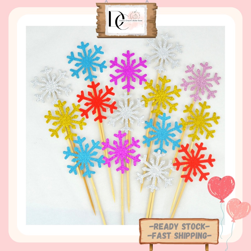 Frozen Snow Flakes Cake Topper Elsa Cake Decoration Frozen Theme Cake ...