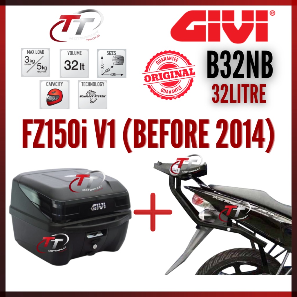 FZ150 V1 FZ 150 i FZ150i GIVI HRV HEAVY DUTY MONORACK MONO RACK J BOX ...