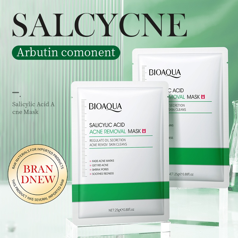 BIOAQUA Salicylic Acid Acne Removal Facial Mask Hydrating Nourishing ...