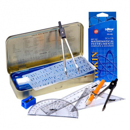 Dolphin Mathematic Instruments Geometry Set / Math Set DOL-602 | Shopee ...