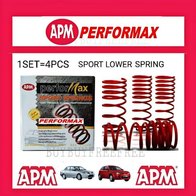 BF APM PERFORMAX PROTON WAJA , SATRIA NEO SPORT LOWER SPRING 1SET=4PCS ...