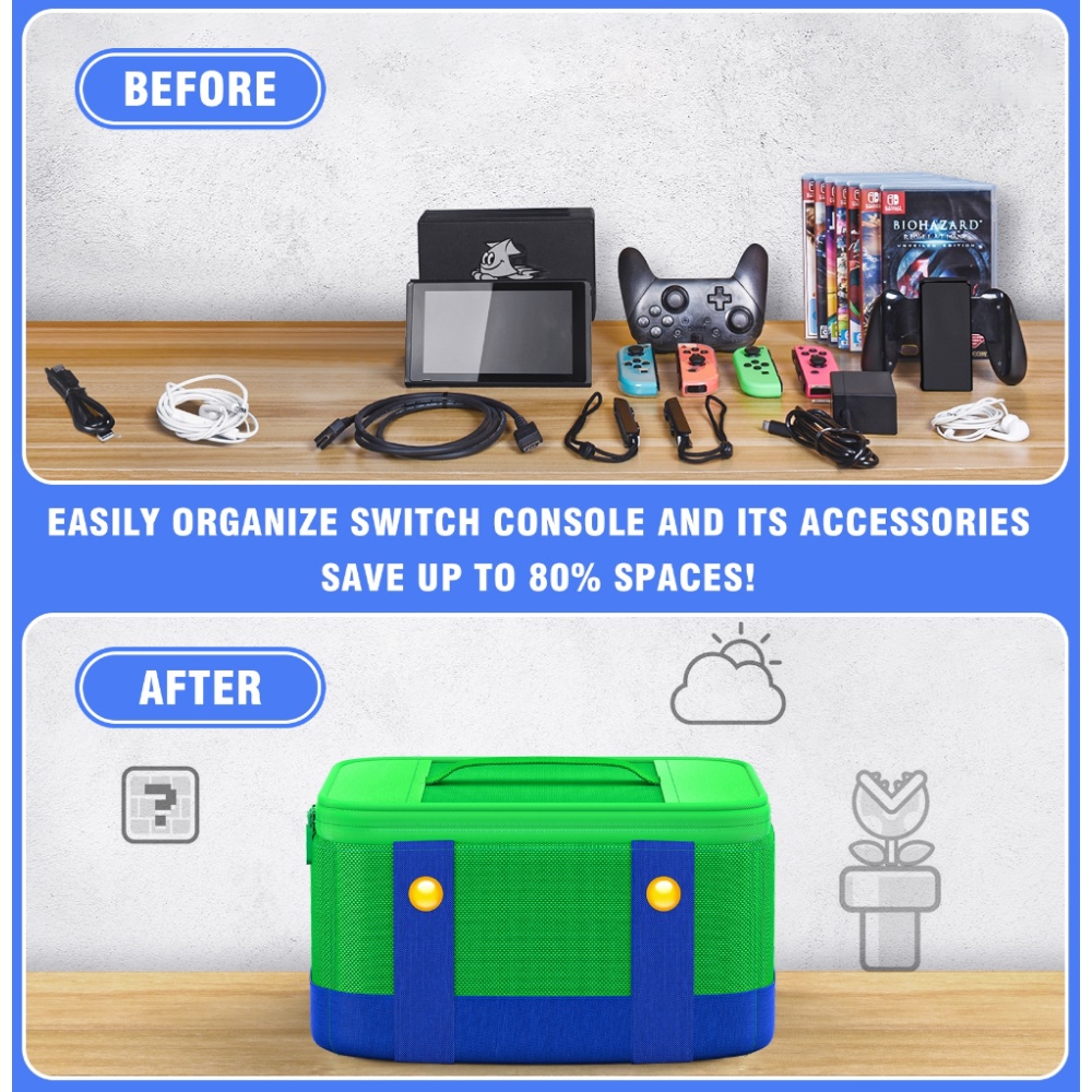 Large Capacity Storage Bag For Nintendo Switch & Switch Oled Console ...
