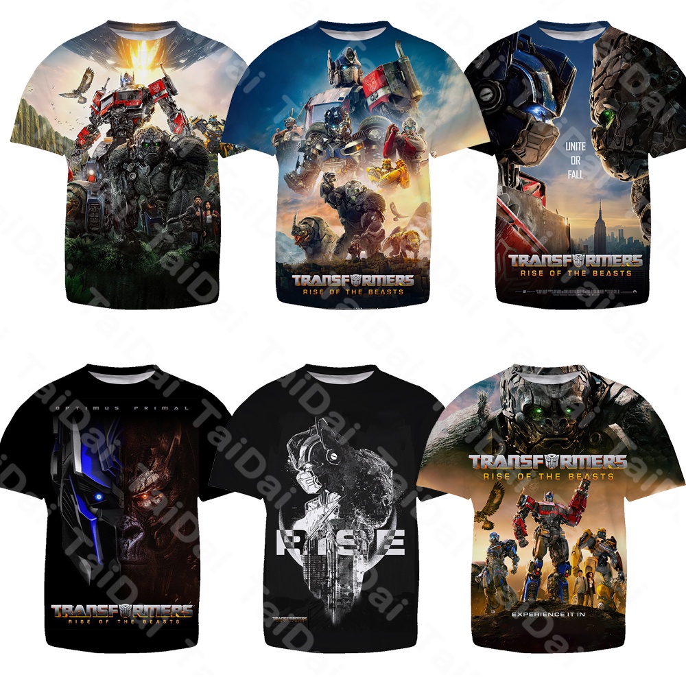 transformers rise of the beasts Movie T shirt For Kids Boy optimus ...