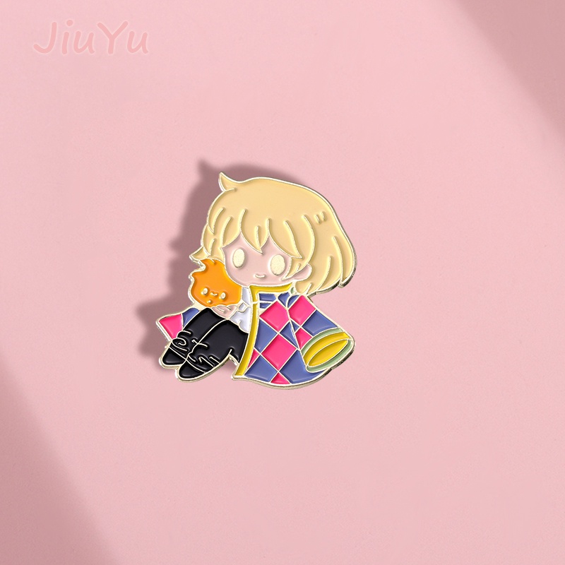Hayao Miyazaki Anime Enamel Pins Howl's Moving Castles Brooch Litter ...