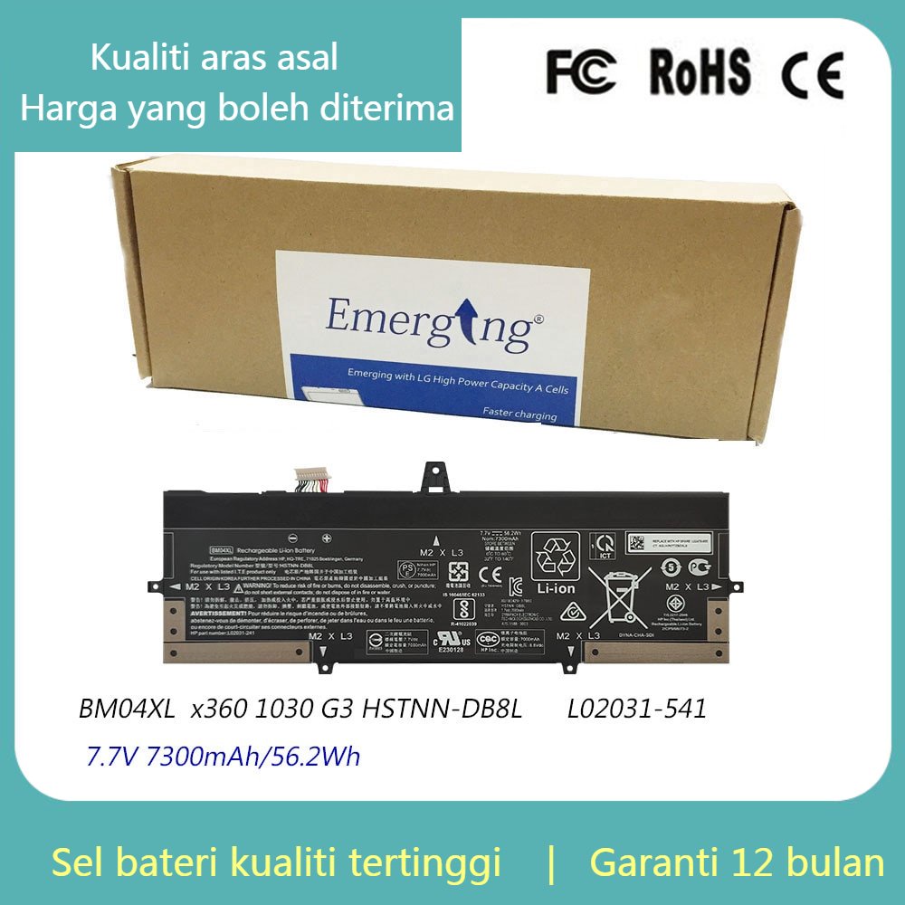 7.7V Original BM04XL Laptop Battery for HP EliteBook x360 1030 G3 G4 ...