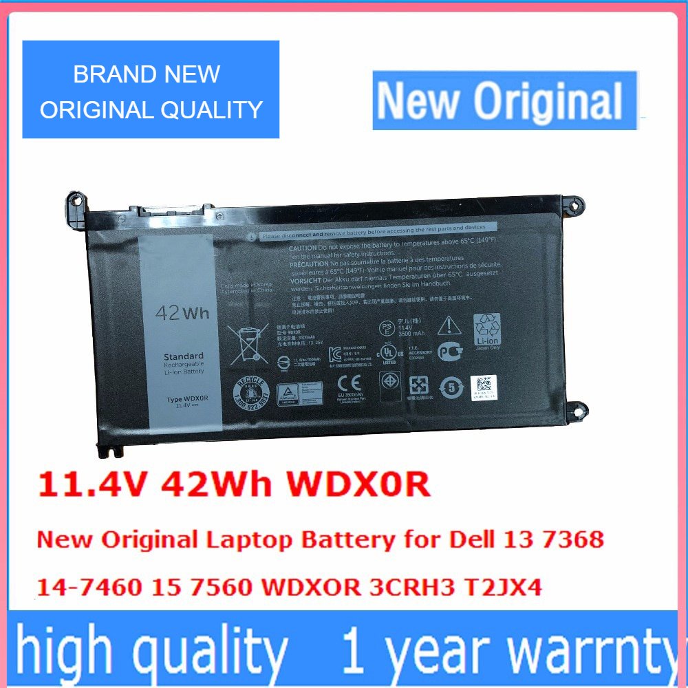 WDX0R Battery for Dell Inspiron 13-7368 14-7460 15-7560 WDXOR 3CRH3 ...