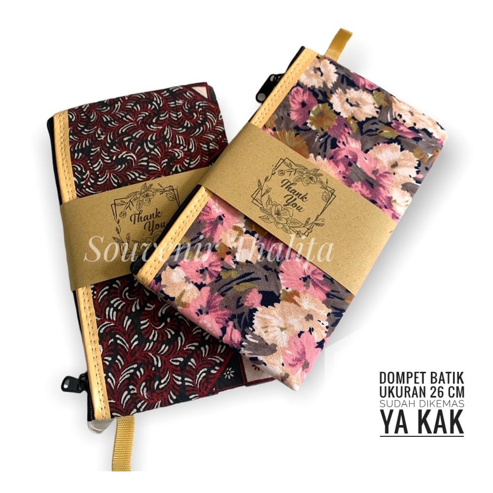 [Batik Purse] Batik Wallet Size 19cm Zipper Plastic Packaging Wedding ...