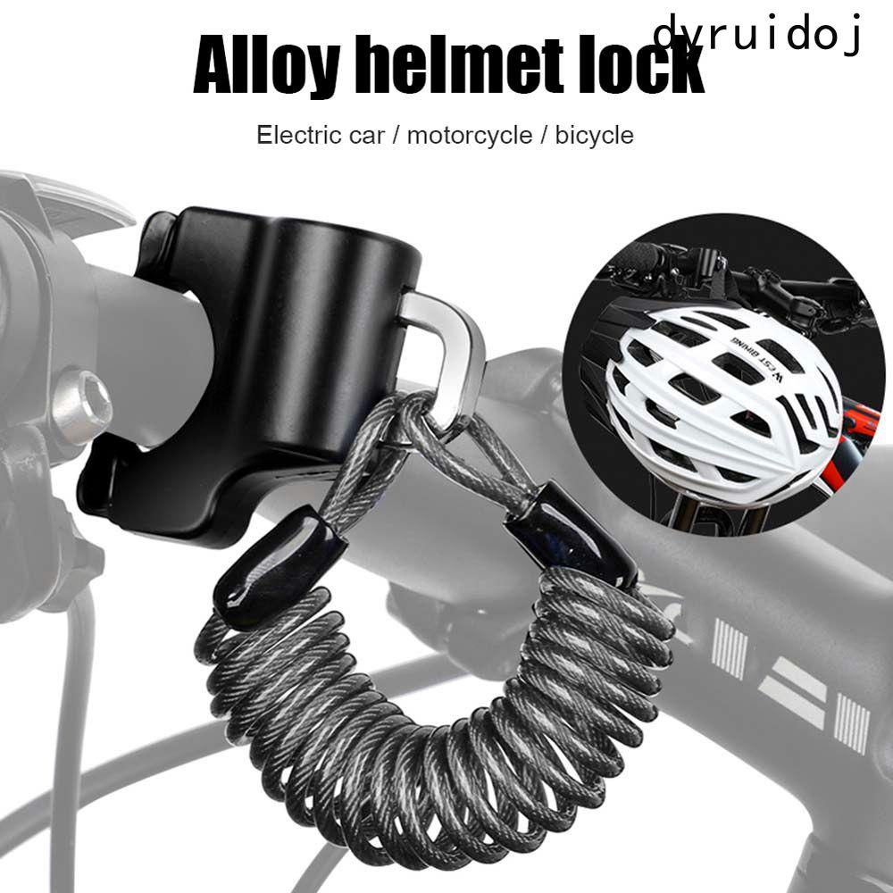 DYRUIDOJ Helmet Wire Rope Lock Portable Durable Motorcycle Scooter Dirt ...