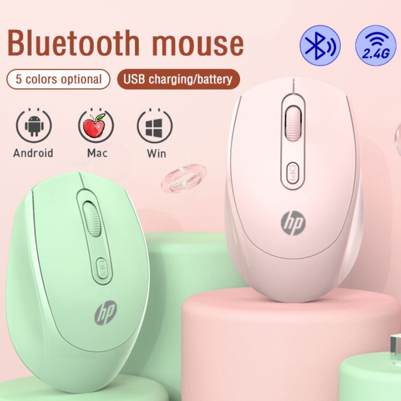 HP 2.4G Optical Ergonomic Mini Mice 1600DPI Gaming Mouse Wireless Mouse ...
