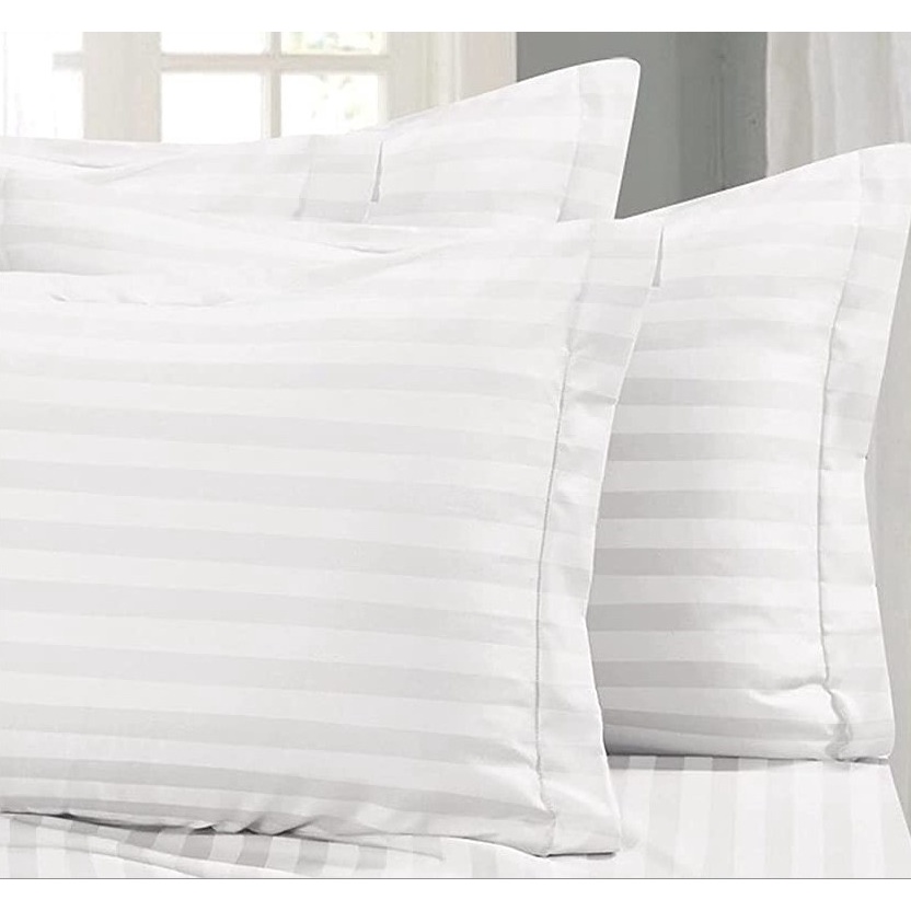 Stripe 3cm Pillow Case cotton and Microfiber Hotel standard Thick ...