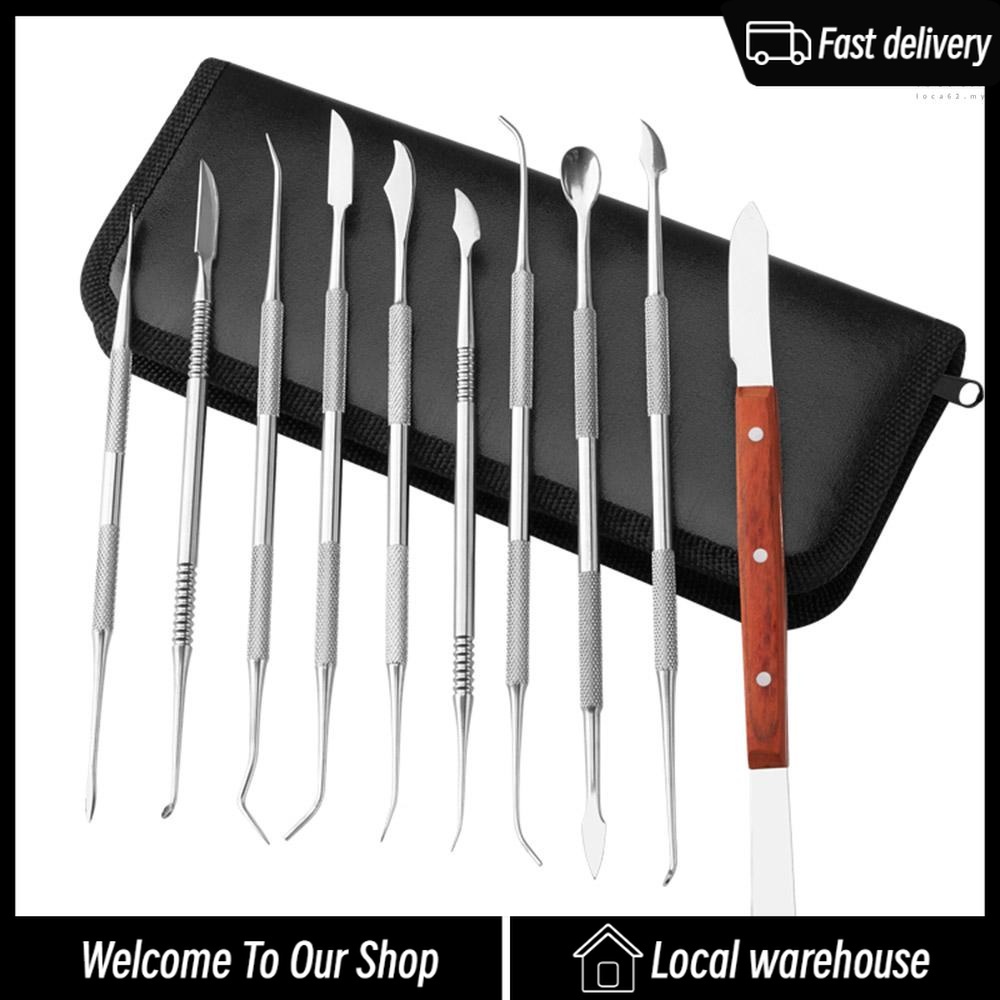 [Fast delivery]Stainless Steel Wax Carvers Set Double Ended Wax Carver ...