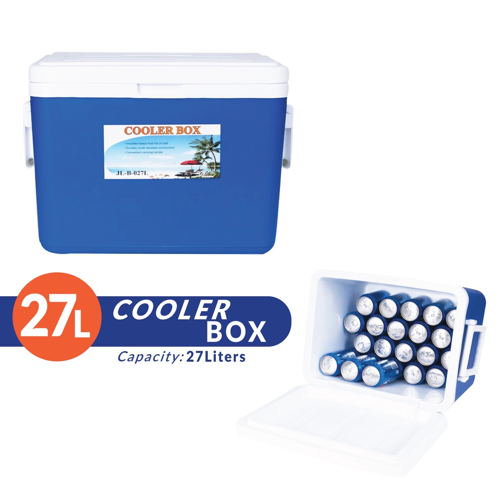 27L 45L Big Cooler Ice Box Heavy Duty Storage Portable Cold Box Icebox ...