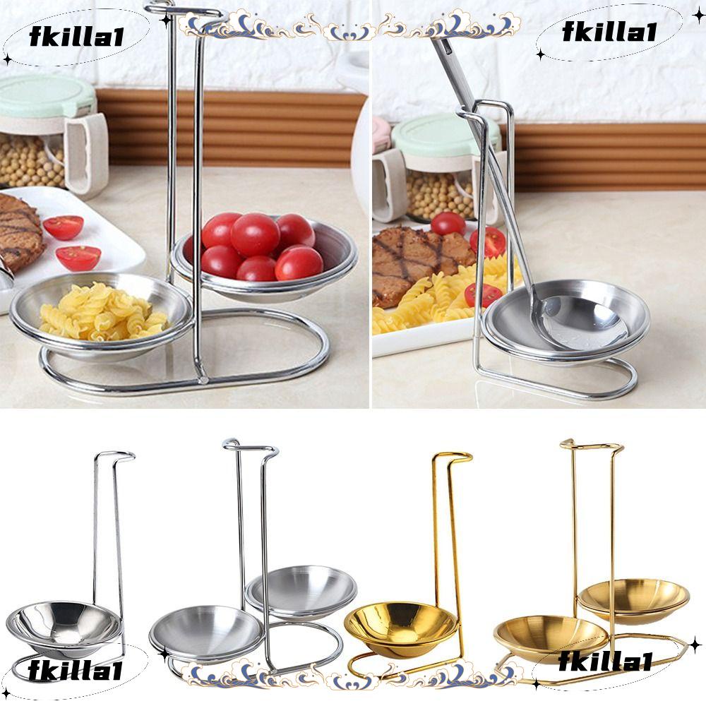 FKILA Spoon Utensil Rack Practical Vertical 304 Stainless Steel Soup ...