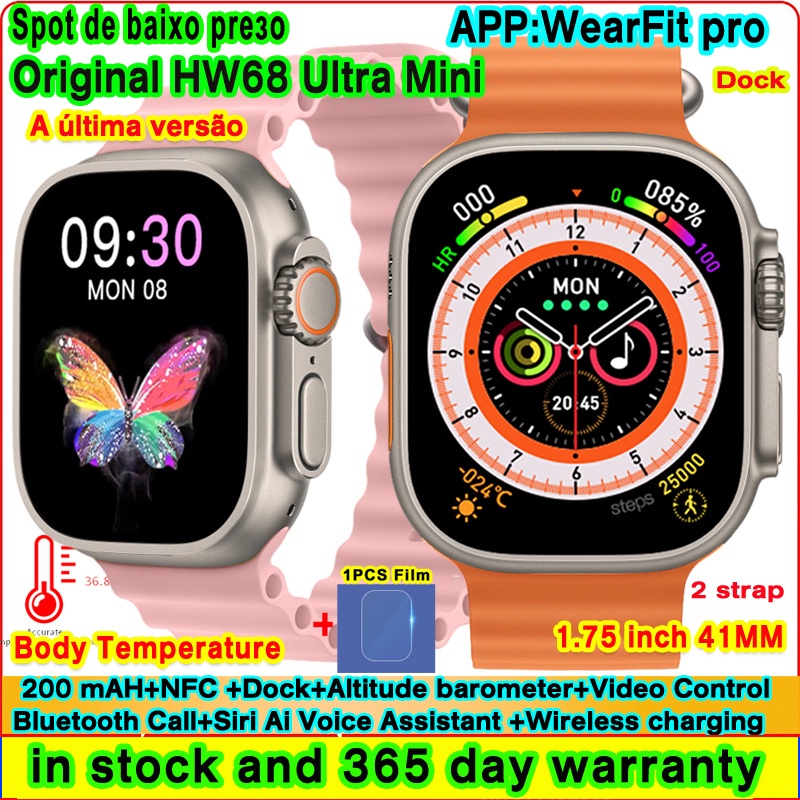 HW68 Ultra Mini Women Smart Watch 41mm 1.75 inch Series 8 Body ...
