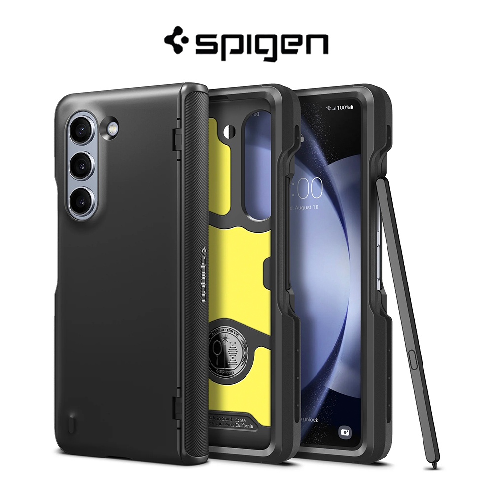 Spigen Samsung Z Fold 5 Case Slim Armor Pro Pen Edition with Built-in S-Pen Holder Samsung Cover ...