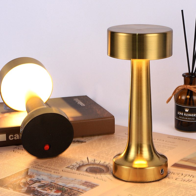 Wireless Touch Sensor Table Lamp 3 Color LED Bar Table LampRetro Desk ...