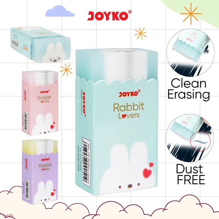 Eraser Joyko ERT-132 Rabbit Lovers | Shopee Malaysia