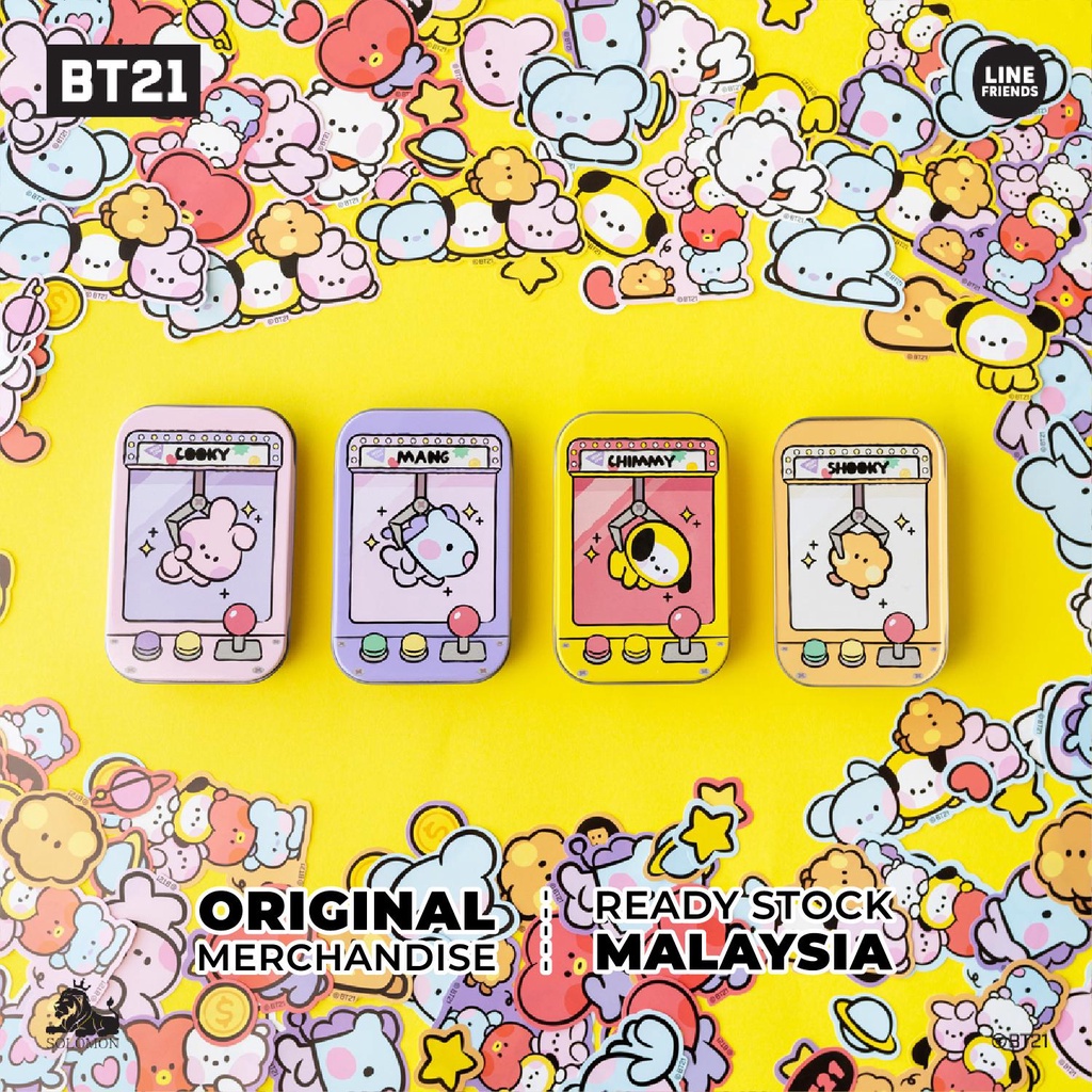 [OFFICIAL] BT21 Minini Tin Case Sticker Set BTS BT21 TinyTAN BangTan Kpop Merch | Shopee Malaysia
