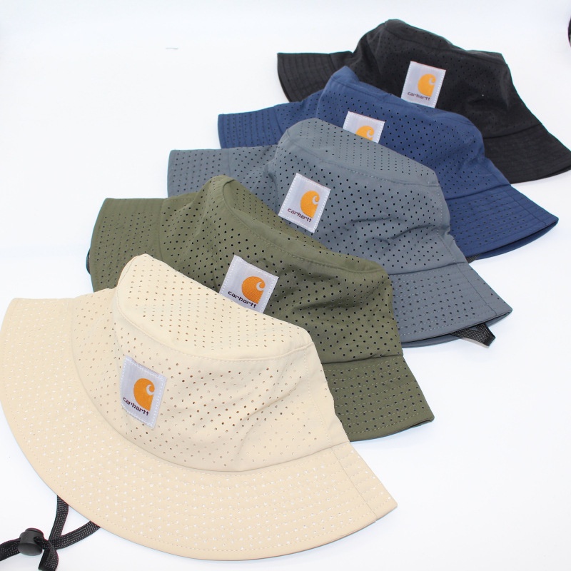 Quick Dry Perforated Hollow Breathable Fisherman's Hat Basin Cap Hiking ...