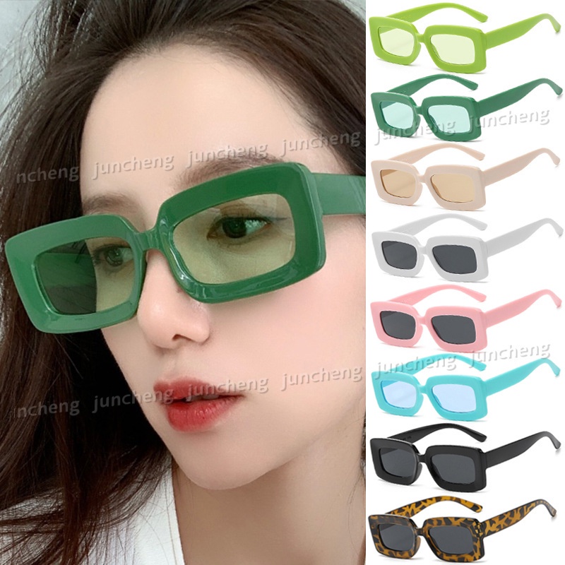 Fashion Y2K New Jelly Retro Rectangle Square Sunglasses For Women And ...