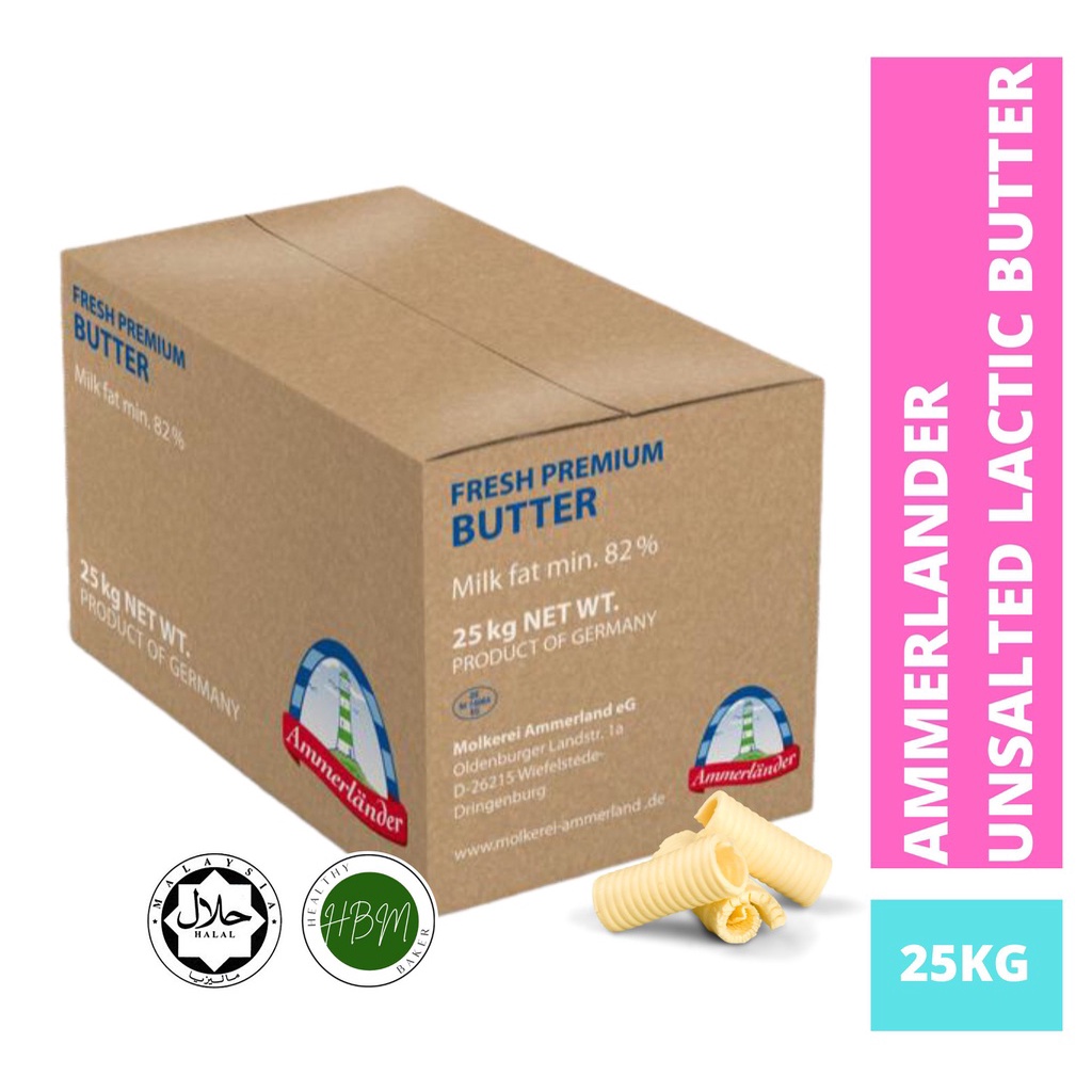 AMMERLANDER Unsalted Lactic Butter 25kg | Shopee Malaysia