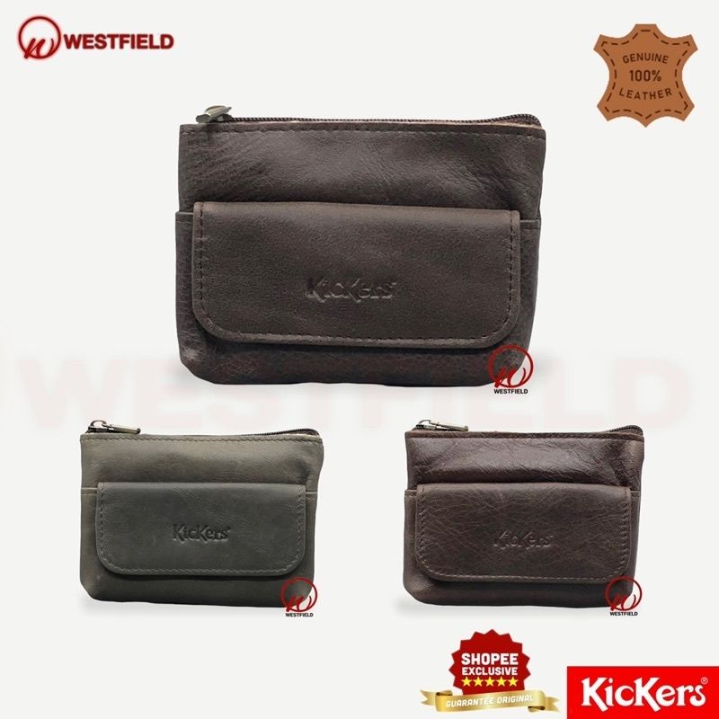 KICKERS PREMIUM LEATHER COIN & CARD PURSE WALLET ( 1KIC 88372 ...