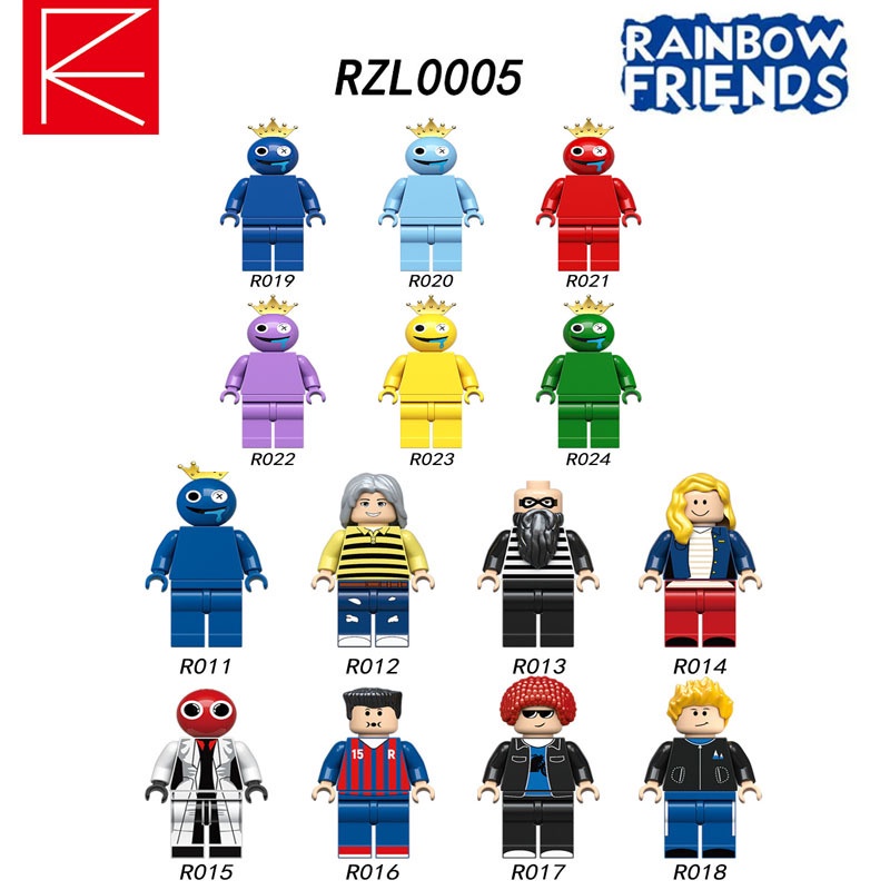 Rainbow Friend Roblox Minifigures Building Blocks Figures Toy | Shopee ...