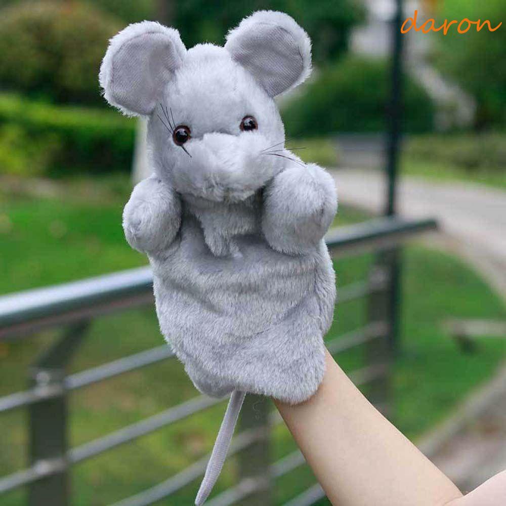 DARON Mouse Hand Puppet Baby Gift Cartoon Hand Puppet Sleeping Pillow ...